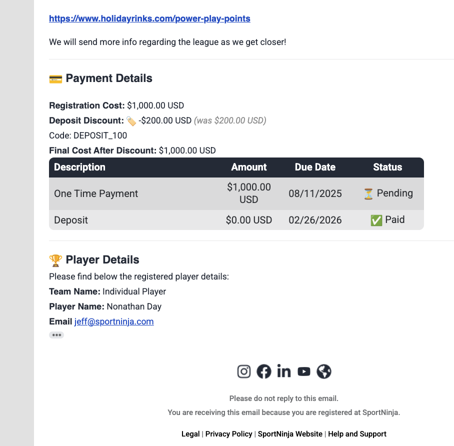 Registration - Coupon Codes